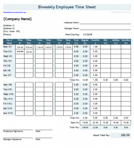 Jenis, Fungsi dan Contoh Time Sheet / Timesheet Kerja Harian