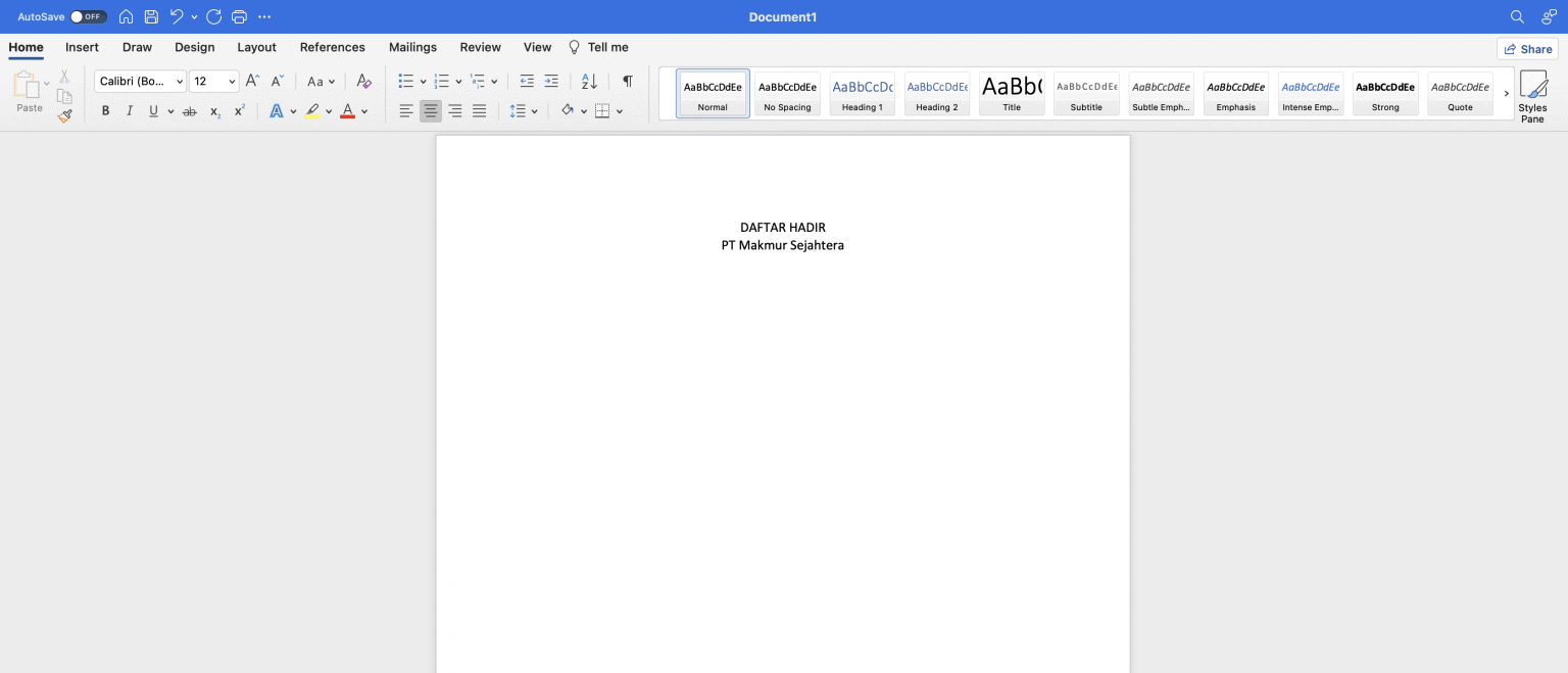 Cara Membuat Absensi di Microsoft Excel dan Word dengan Cepat