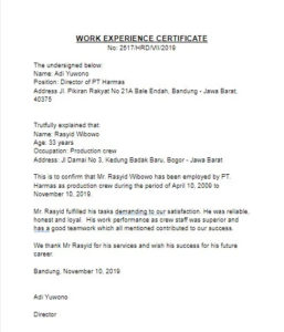 Contoh Surat Paklaring Kerja dan Cara Membuatnya