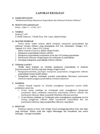 Struktur Laporan Kegiatan yang Efektif: Panduan dan Contoh