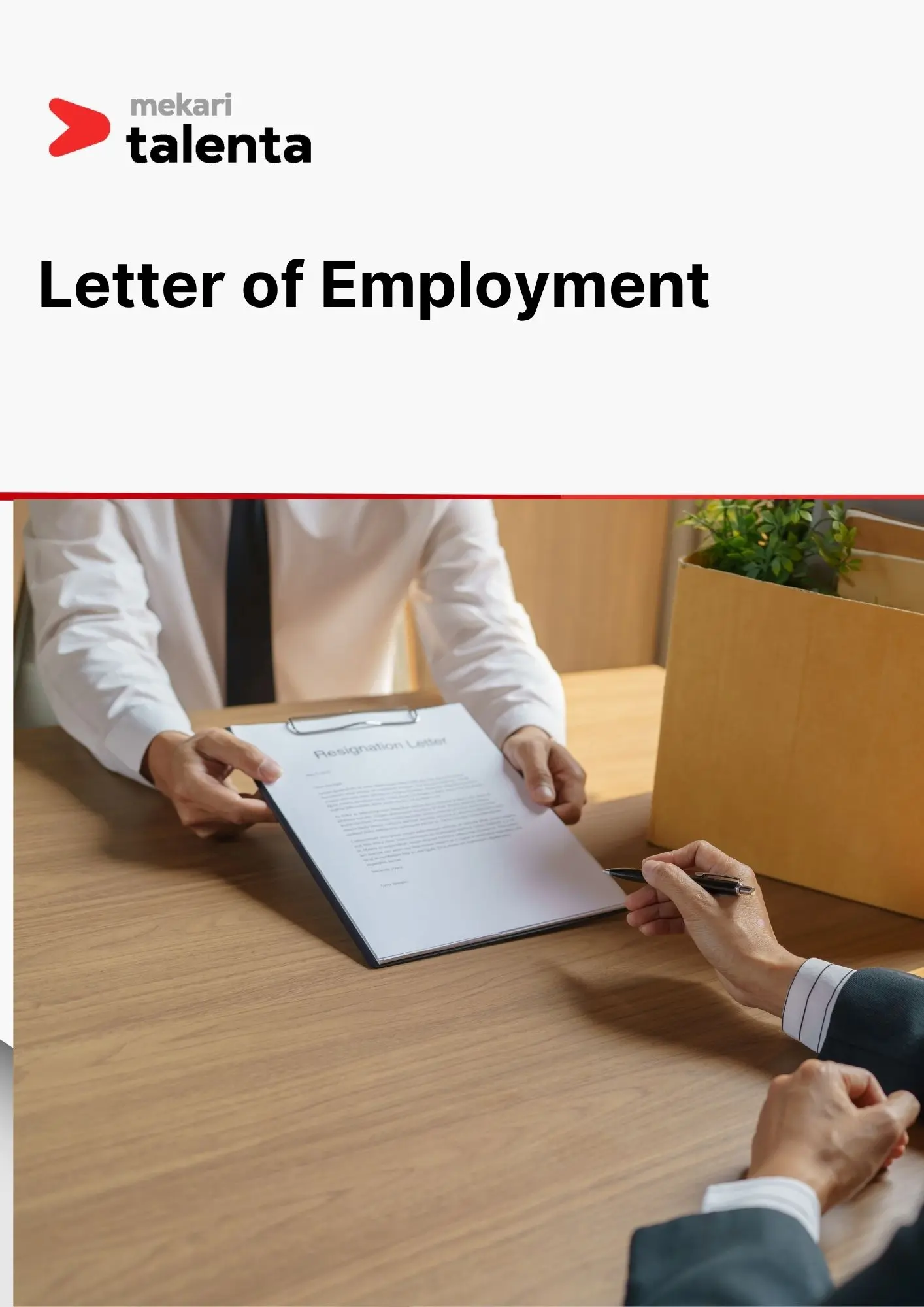 Free Letter of Employment Template – Mekari Talenta
