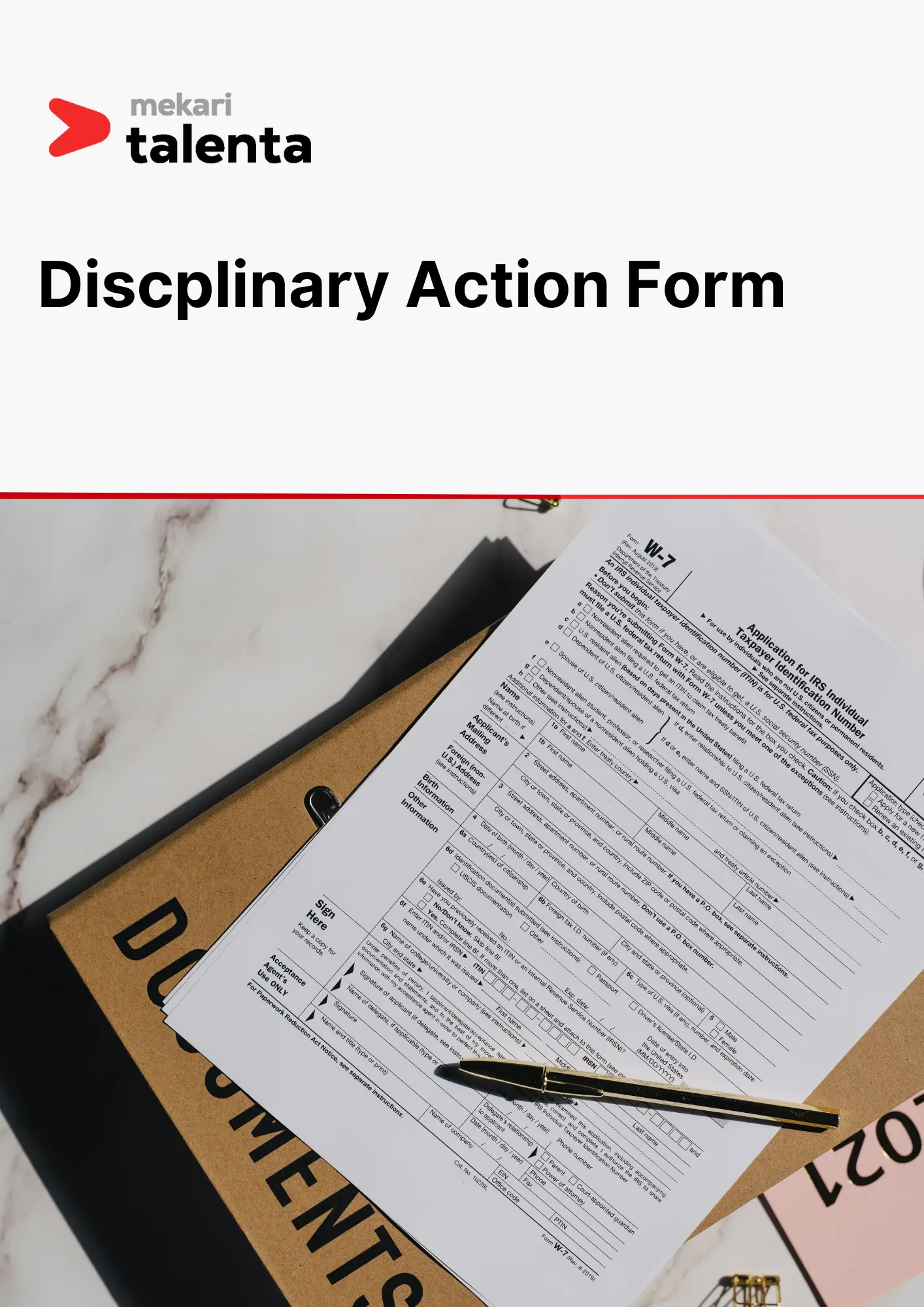 Free Template Disciplinary Action Form – Mekari Talenta