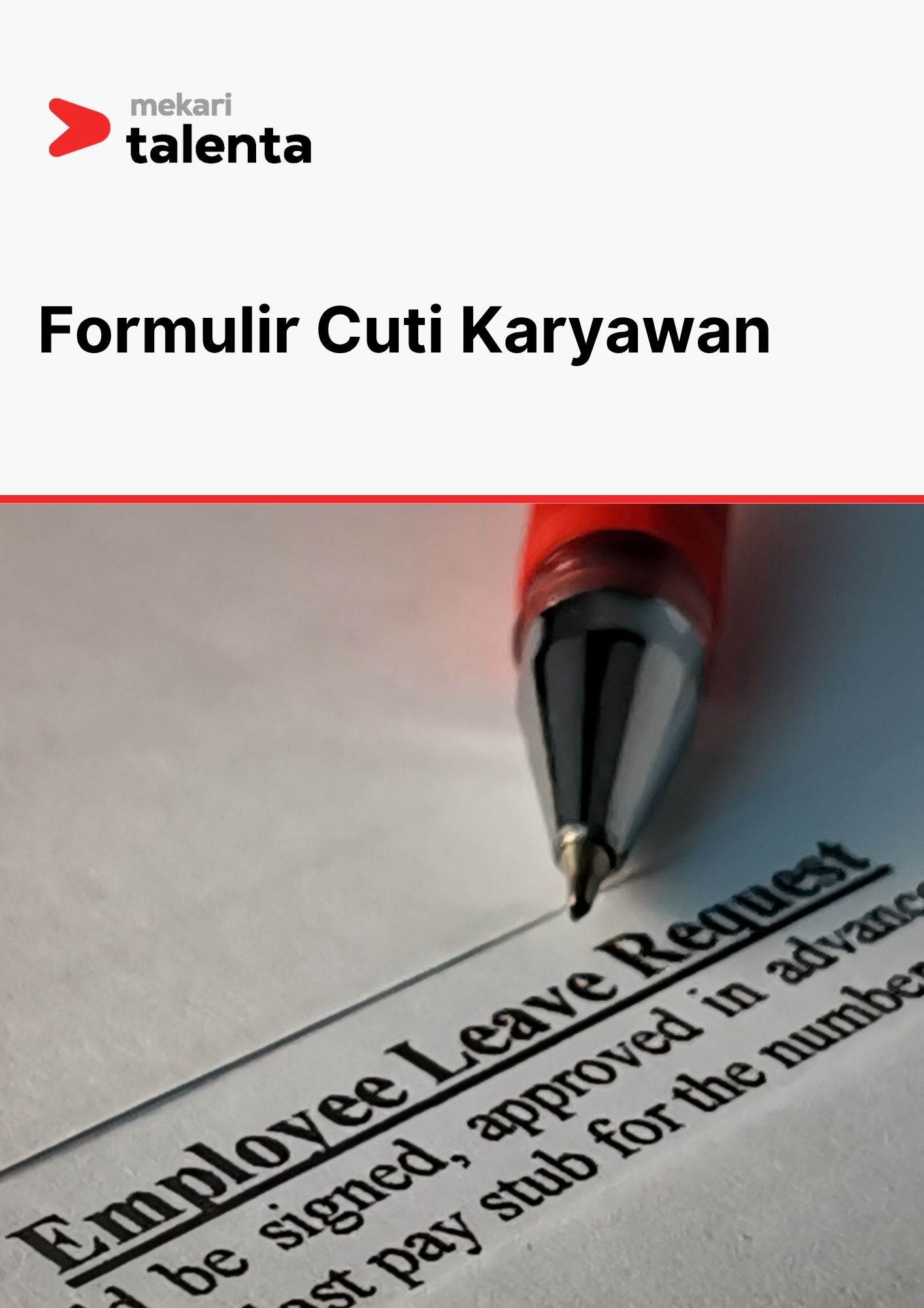 Formulir Cuti Karyawan Template – Mekari Talenta