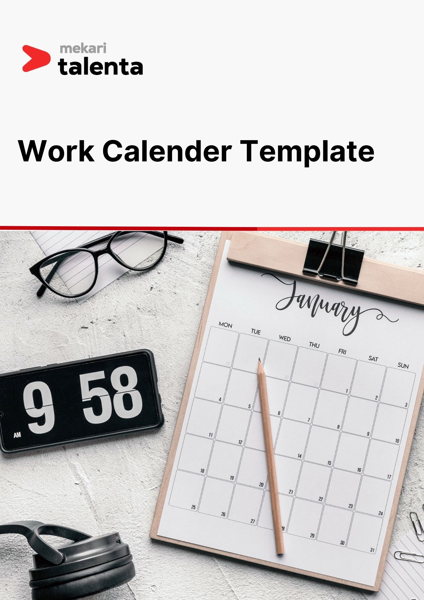 Work Calender Template Template – Mekari Talenta