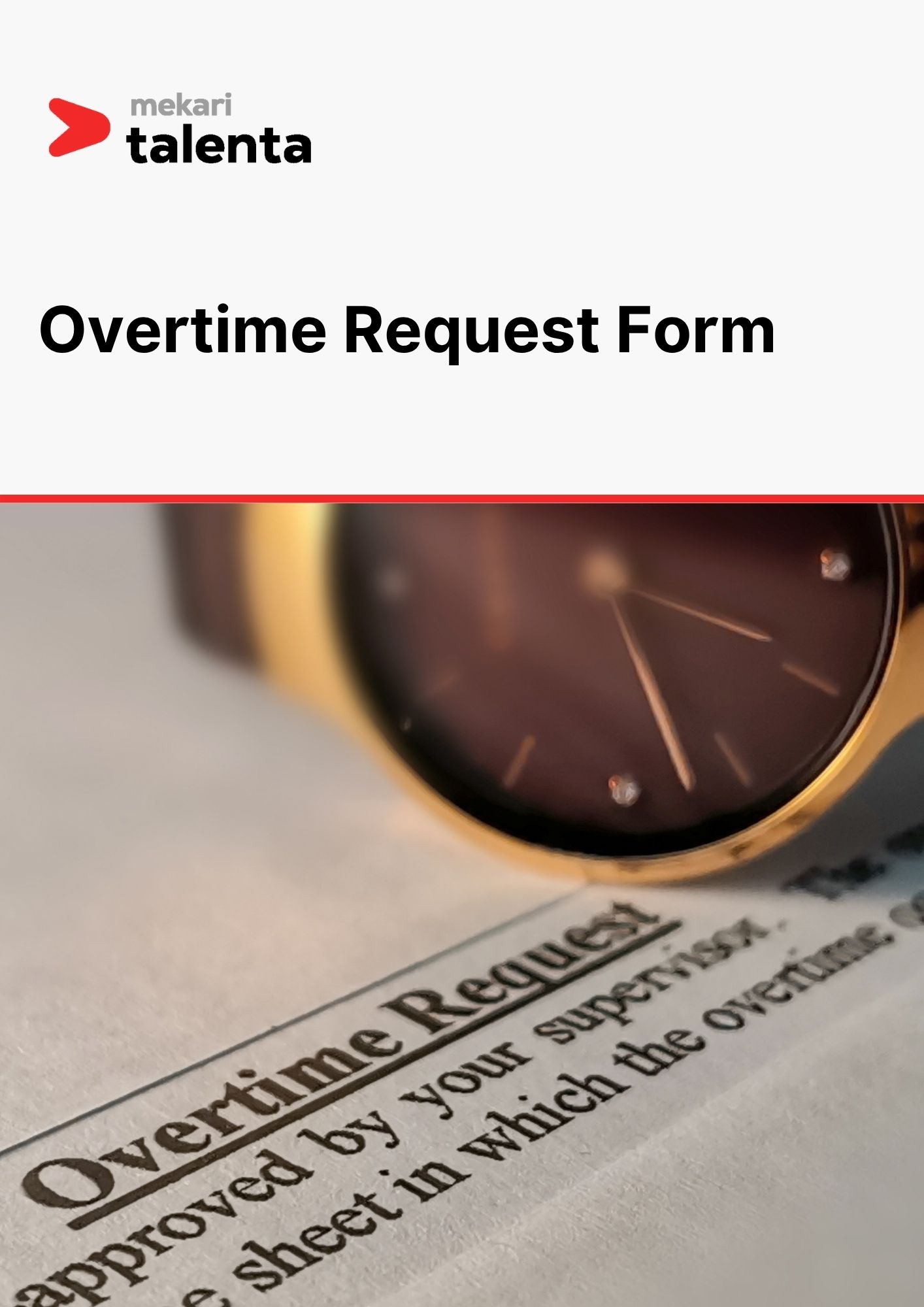 Overtime Request Form Template – Mekari Talenta