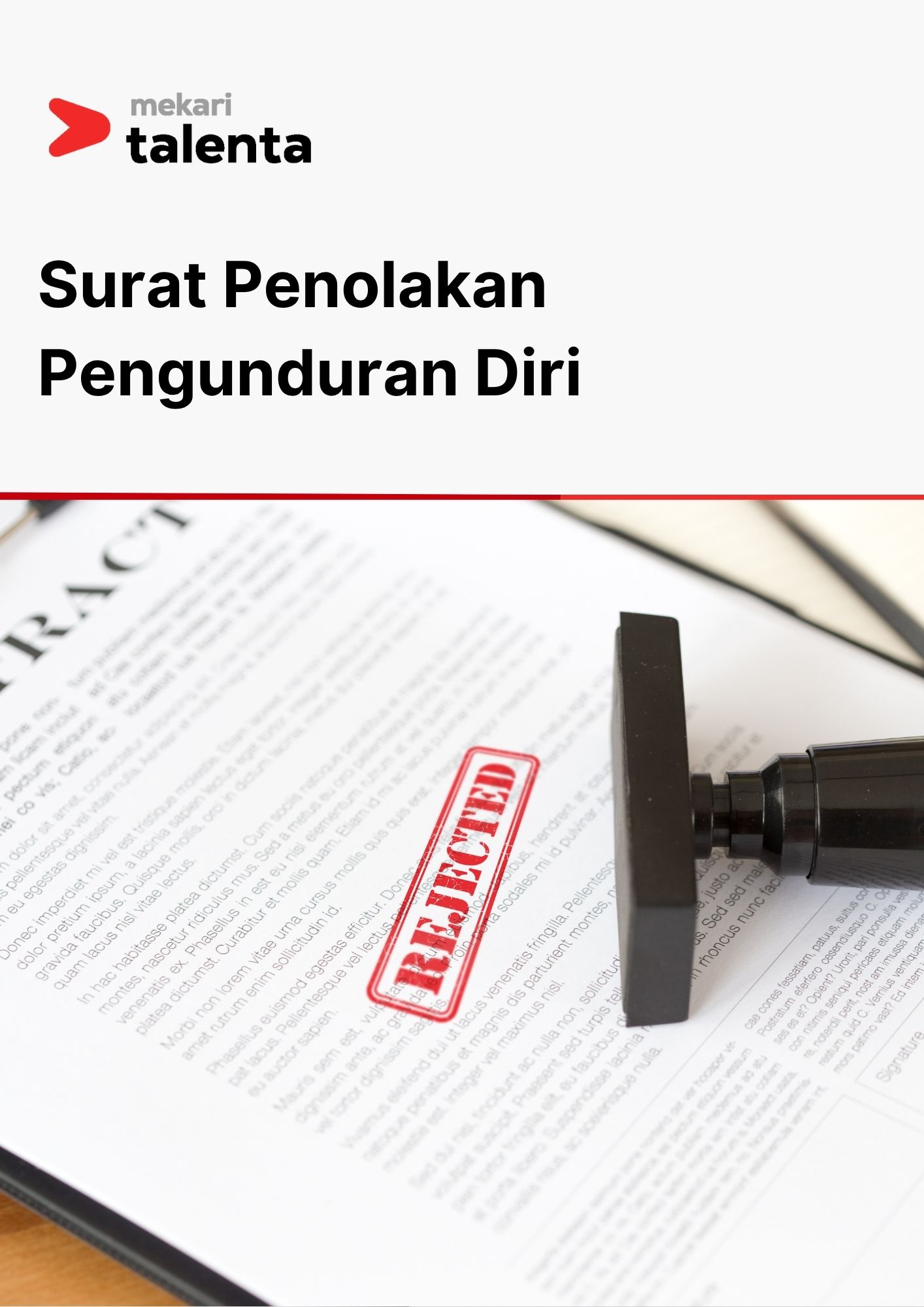 Resignation Rejection Letter Template – Mekari Talenta