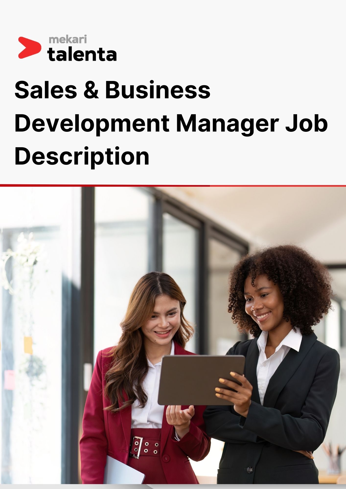Sales and Business Development Manager Job Description Template ...