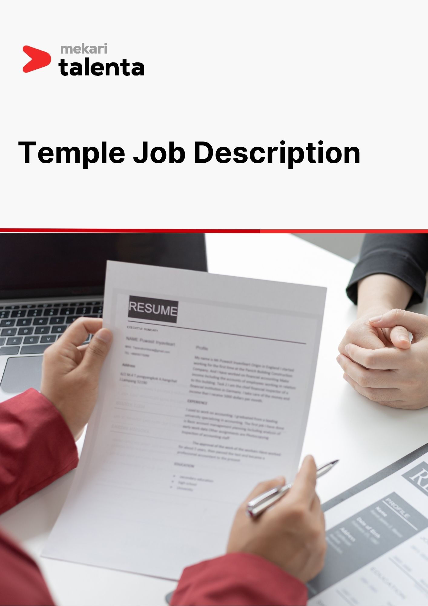 Free Template Job Description – Mekari Talenta